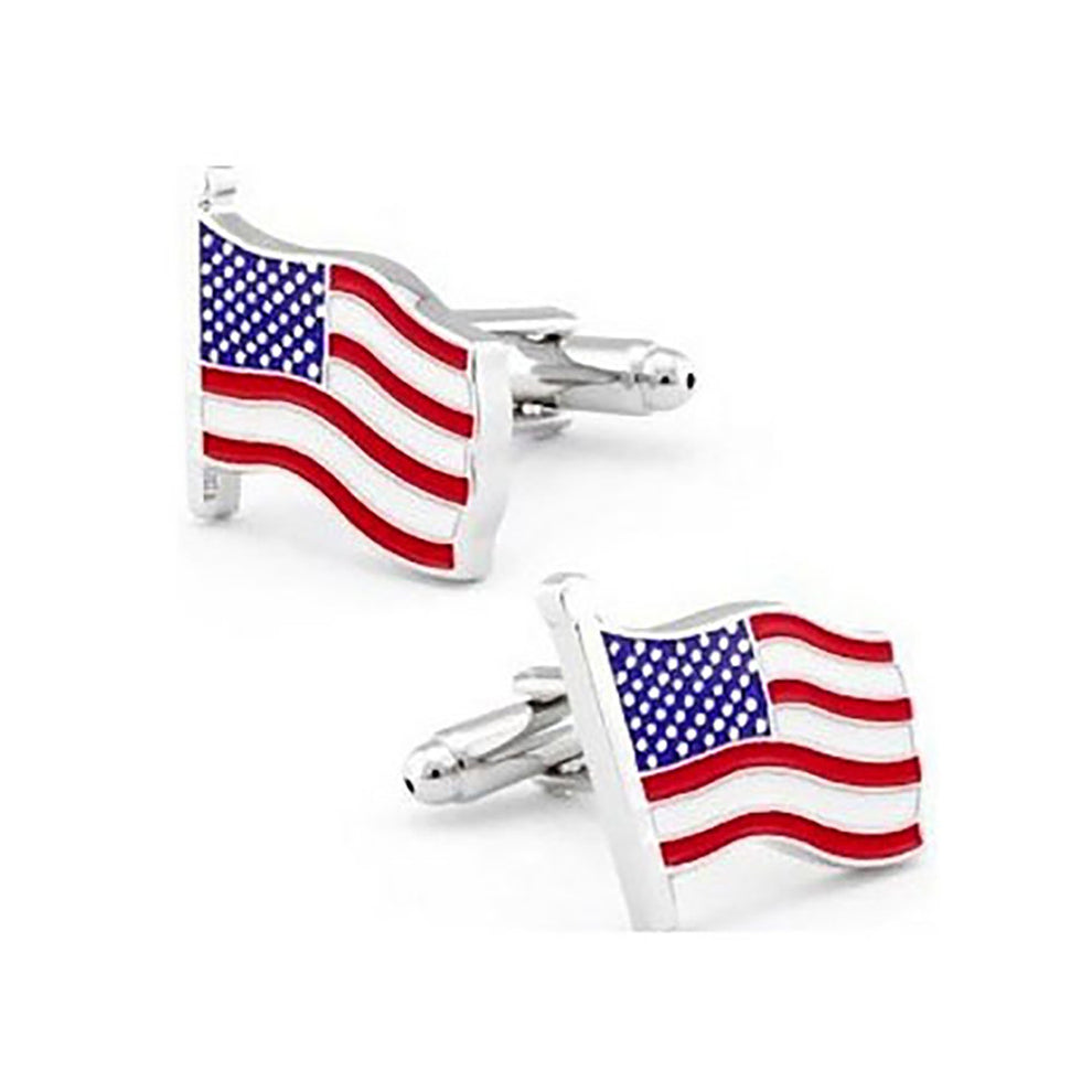 American Flag Cufflinks - In the Wind – SummerTies